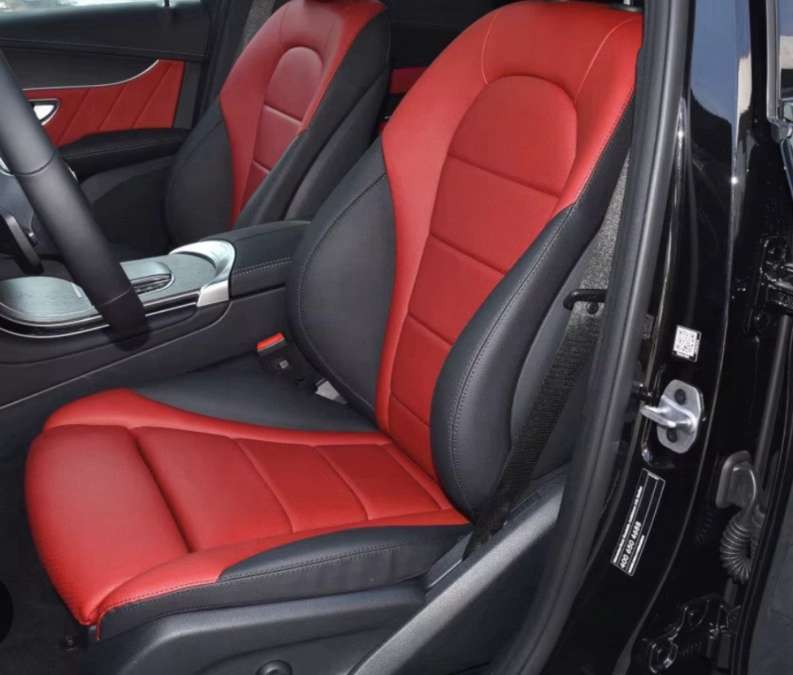 20162021 For Mercedes Benz C350e Tops & Bottoms MB Leather Seat Cover ...