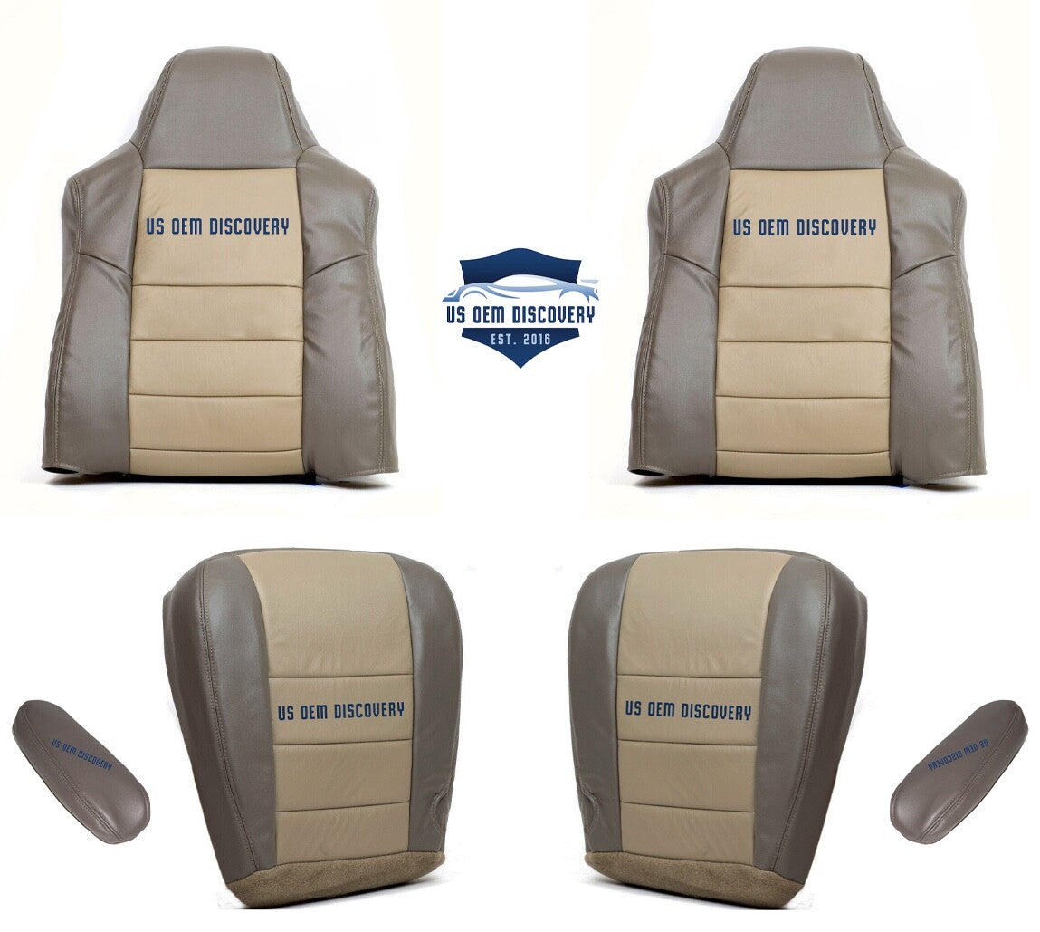 2002 2004 Ford Excursion Eddie Bauer Full Front Leather Seat Cover 2 T ...